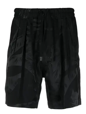 TOM FORD Leaf-print Above-knee Length Shorts - Black