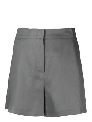 BLANCA VITA High-waisted Tailored Shorts - Grey