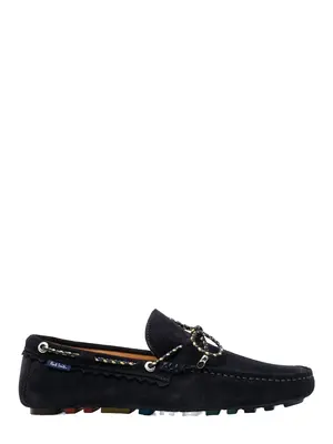 Paul Smith Rope-detail Suede Loafers - Blue