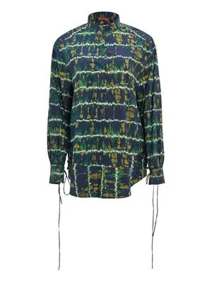 Altuzarra Lace-up Cotton Shirt - Green
