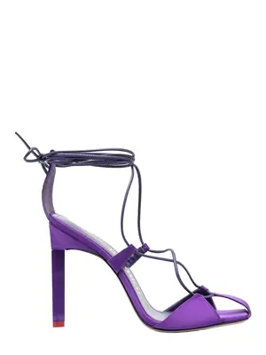 Attico Adele 105mm Sandals - Purple