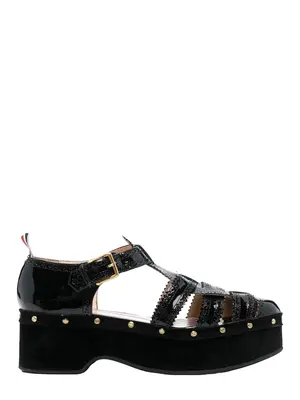 Thom Browne Fisherman Caged Platform Sandals - Black