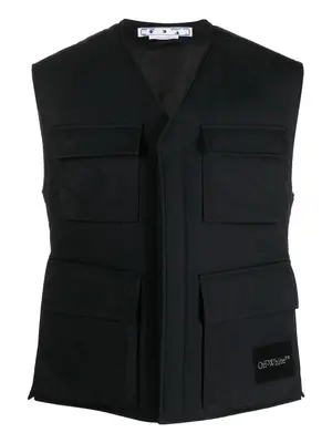 Off-White Padded Vest - Black