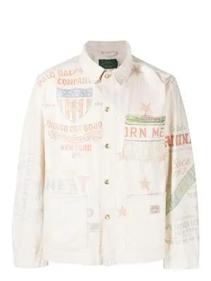 Polo Ralph Lauren Logo-print Shirt Jacket - Neutrals