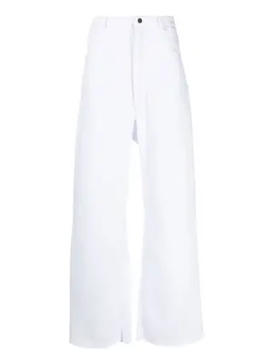 Natasha Zinko Box-shaped Pockets Trousers - White