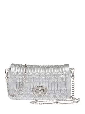 Miu Miu Miu Crystal Nappa Leather Mini-bag - Silver