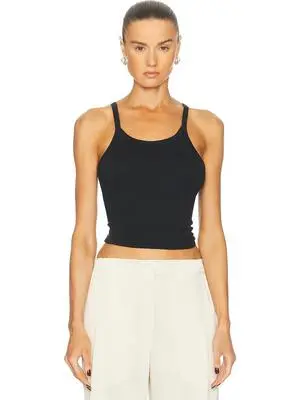 Eterne Rib Tank Top - Black