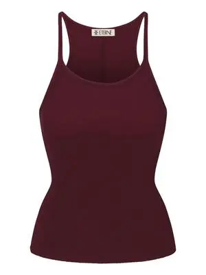 Eterne Rib Tank Top - Oxblood