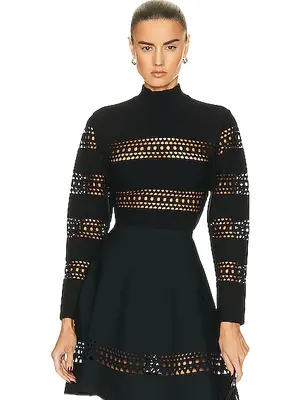Alaïa Vienne Sweater - Noir Alaïa