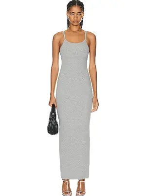 Eterne Eterne Tank Maxi Dress Heather Grey