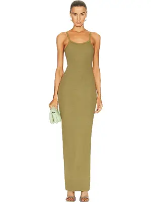 Eterne Eterne Tank Maxi Dress Olive