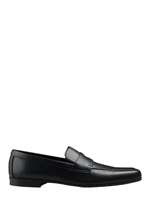 John Lobb Thorne Leather Penny Loafers - Black