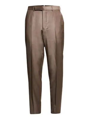 Zegna ZEGNA Trofeo Wool Trousers Meduim Brown