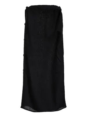 TOTEME Satin Maxi Skirt - Black