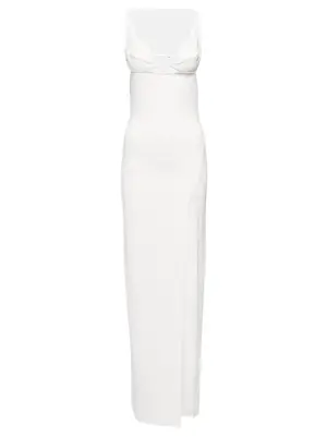 NENSI DOJAKA Bridal Cutout Gown - White