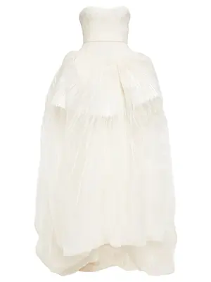 DANIELLE FRANKEL Bridal Emory Silk Organza Gown - White
