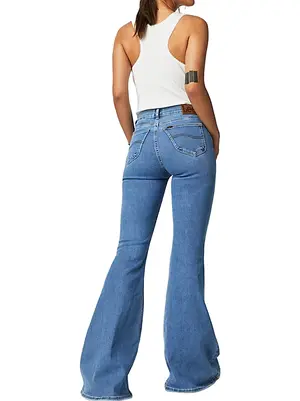 LEEM Lee High-Rise Ever Fit Flare Jeans Mid Stone