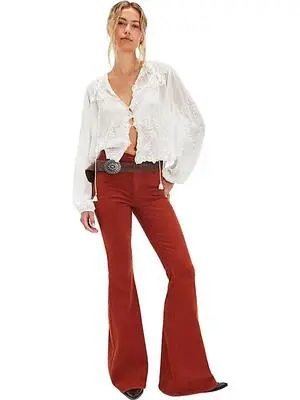 LEEM Lee High-Rise Ever Fit Flare Jeans Red Clay