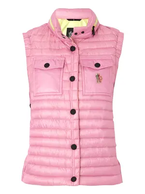 Moncler Gumiane Quilted Down Vest - Pink