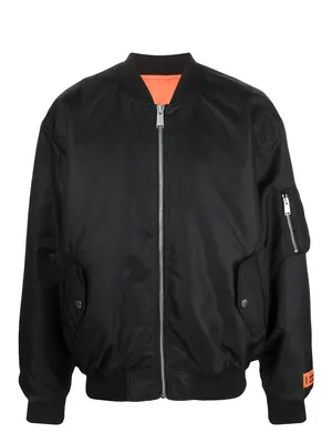 Heron Preston Padlock-patch Bomber Jacket - Black