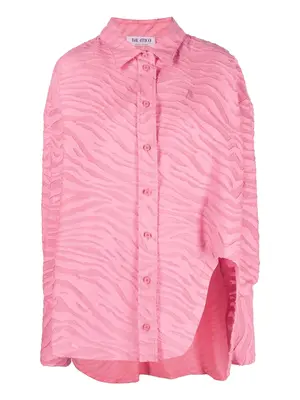 Attico Diana Long-sleeve Shirt - Pink