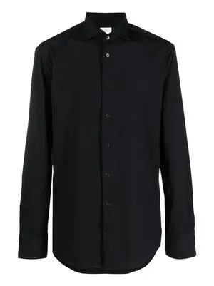 TRAIANO MILANO Cutaway Collar Dress Shirt - Black