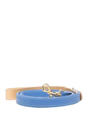 SPORTY & RICH Leather Pet Lead - Blue