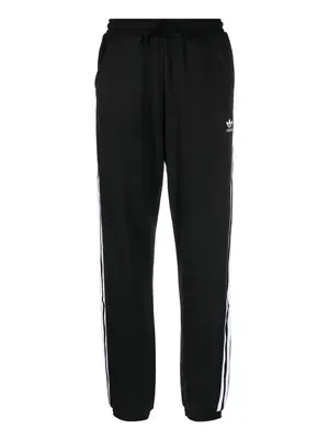 Adidas Embroidered-logo Track Pants - Black