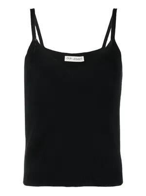 OUR LEGACY OUR LEGACY Ribbed-knit Singlet Top