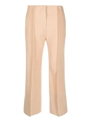 JIL SANDER Cropped Trousers - Neutrals