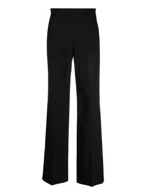 TWINSET High-waisted Straight-leg Trousers - Black