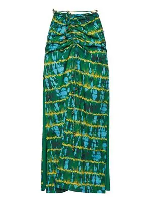 Altuzarra Graphic-print Ankle-length Skirt - Green