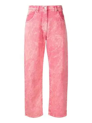 MSGM Cotton Denim Jeans - Pink