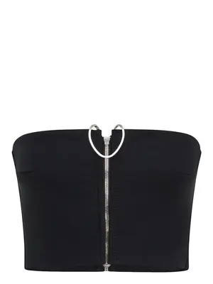 DION LEE Mobius Bandeau Top - Black