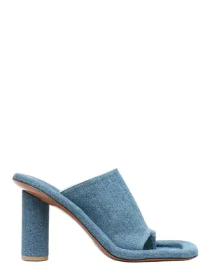 AMBUSH Cushion Denim-lined Sandals - Blue