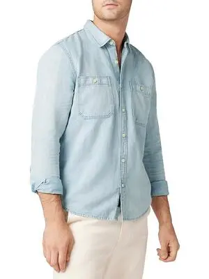 Joe's Jeans Lou Long-sleeve Chambray Shirt - Spring Sky