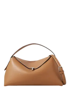 TOTÊME TOTEME T-Lock Textured-Leather Shoulder Bag