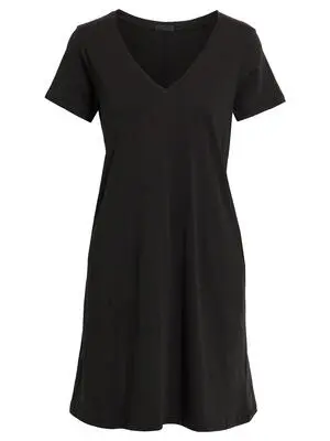 ATM Anthony Thomas Melillo Cotton-jersey Mini Dress - Black