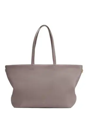 Cuyana Leather Zipper Tote Bag - Clay