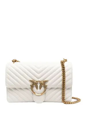 Pinko Love One Classic Crossbody Bag - Neutrals