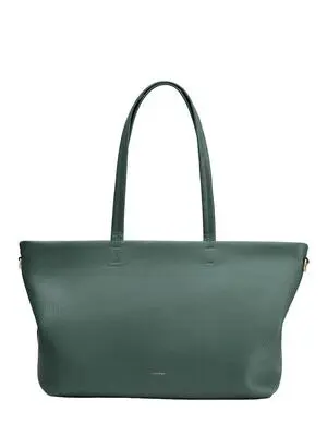 Cuyana Small Easy Zipper Tote Bag Bottle Green