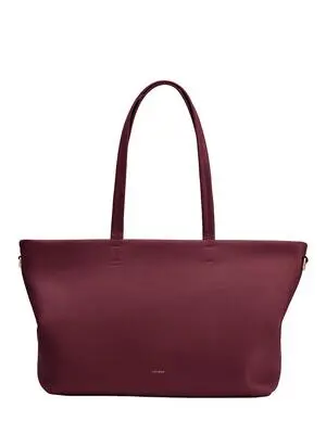 Cuyana Small Easy Zipper Tote Bag Cherry