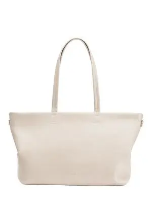 Cuyana Small Easy Zipper Tote Bag Ecru