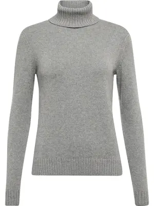 Loro Piana Parksville Cashmere Turtleneck Sweater - Grey