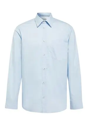 Nanushka Kaleb Cotton Oxford Shirt - Blue