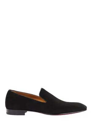 CHRISTIAN LOUBOUTIN Dandelion Suede Loafers - Black
