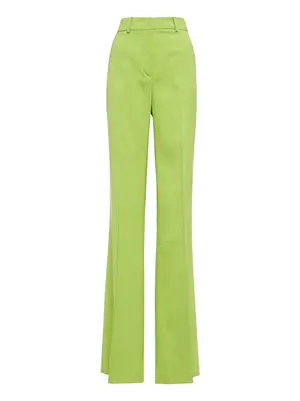 Sportmax Paniere High-rise Wide-leg Pants - Green