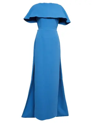 EMILIA WICKSTEAD Liza Crêpe Gown - Blue