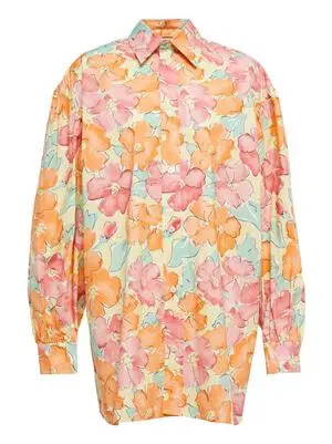 PLAN C Floral Cotton Shirt