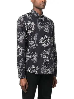 Philipp Plein Logo-print Shirt - Black
